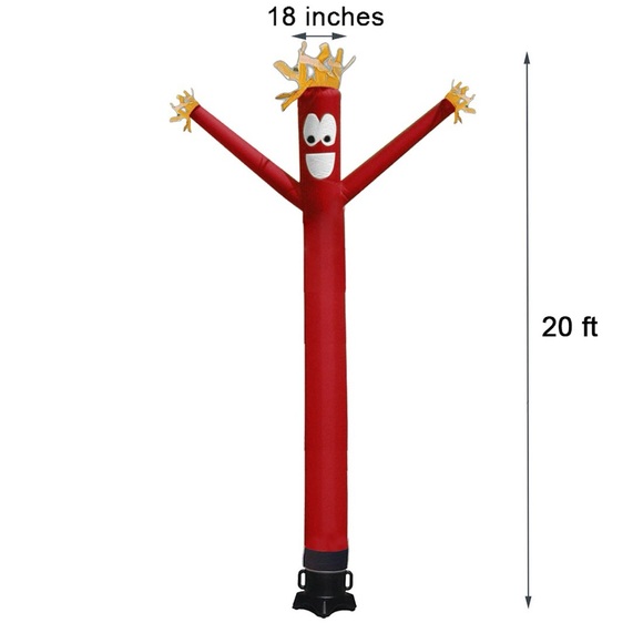 Amazon | Party Supplies | 2 Whacky Red Inflatable Tube Man No Blower ...